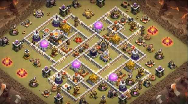 《部落冲突》11本最强十大阵型布阵推荐内附链接可复制2022_红猪下载站hongpig.com